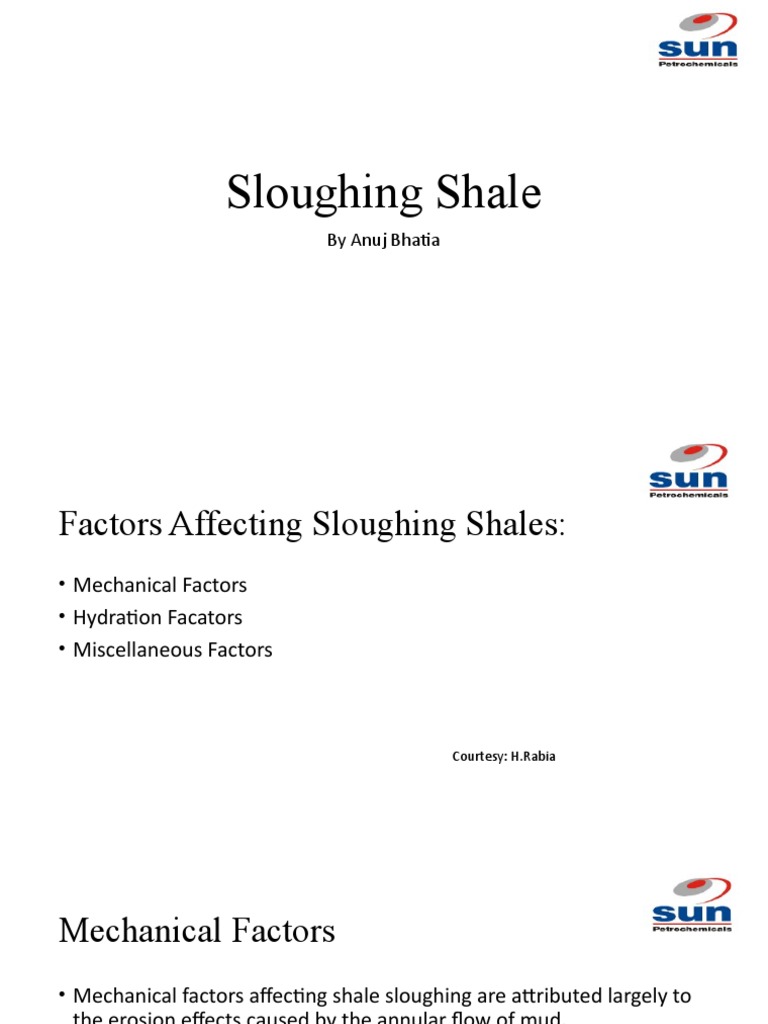 Sloughing Shale: by Anuj Bhatia | Download Free PDF | Filtration | Density