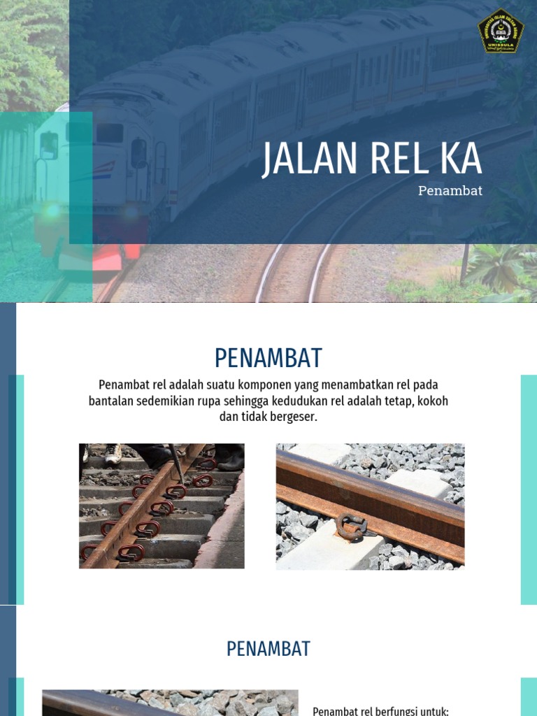 PPT5-JALAN REL KA (R) | PDF | Griya & Taman | Teknologi & Rekayasa