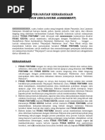 Contoh Perjanjian Kerahasiaan (NDA) | PDF