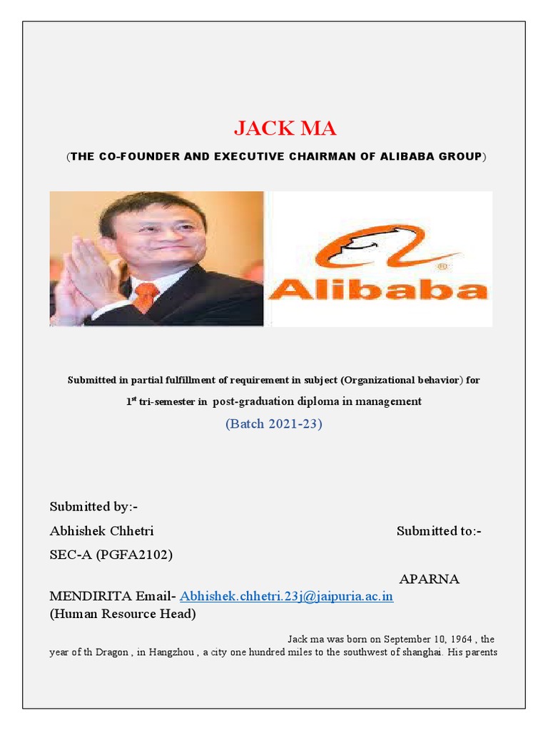 Jack Ma | PDF