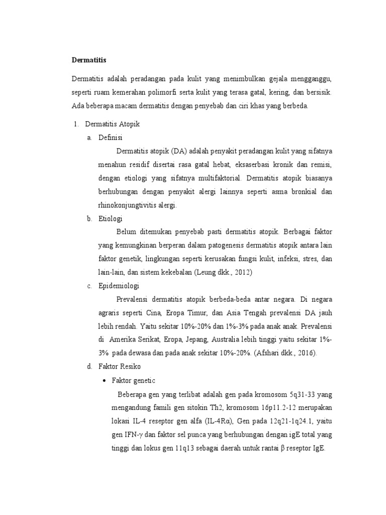 Dermatitis Fix | PDF | Pengembangan Diri | Kesehatan Holistik