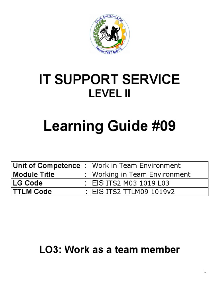 It Support Service: Learning Guide #09 | PDF | Occupational Safety And ...