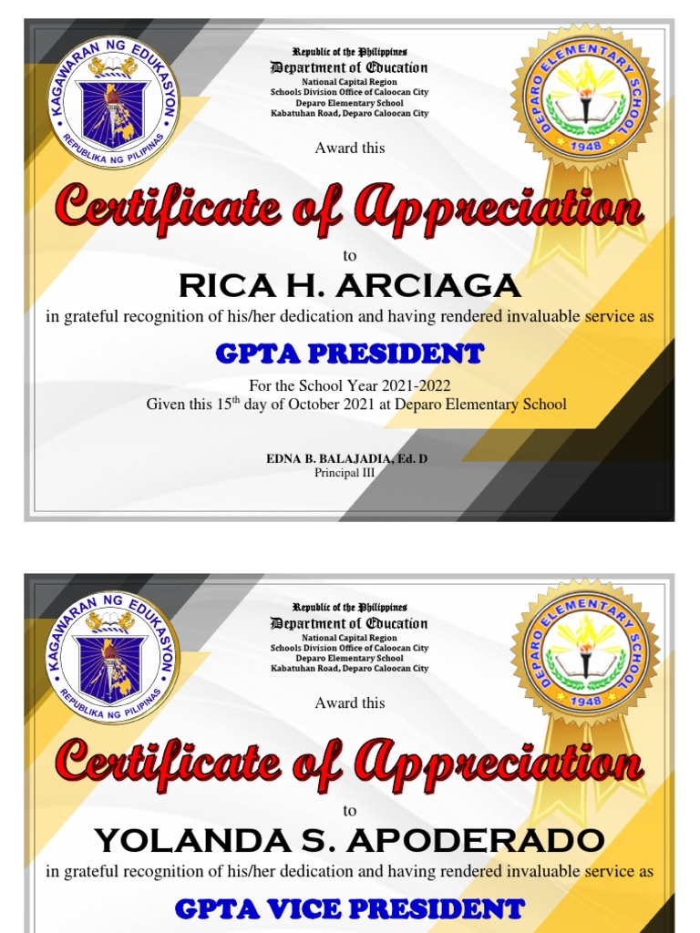 Rica H. Arciaga: Gpta President | PDF | Policy | Public Administration