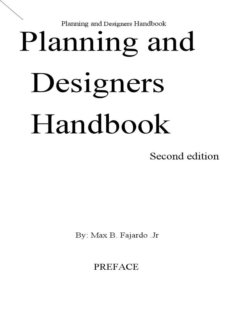 Max Fajardo's Planning Handbook | PDF | Kitchen | Bathroom