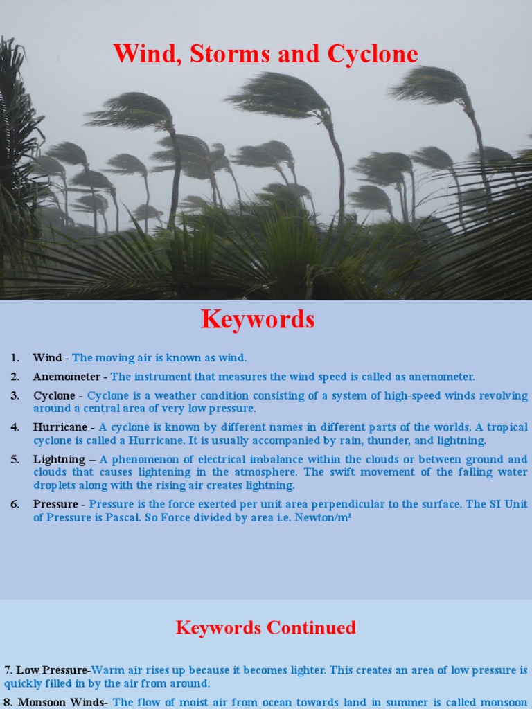 Wind, Storms and Cyclone | PDF | Tornadoes | Tropical Cyclones