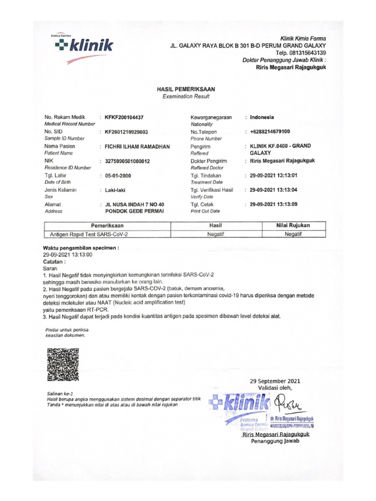 Klinik Kimia Farma | PDF