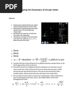 Phet Investigating The Parameters of Circular Orbits | PDF | Orbit | Sun