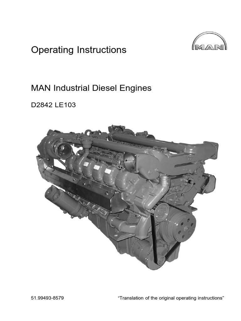 MAN d2842 Le103 Engine | PDF | Occupational Safety And Health ...