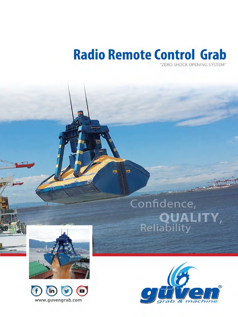 GUVEN 12 cbm Radio Remote Control Grab | PDF | Crane (Machine) | Cargo