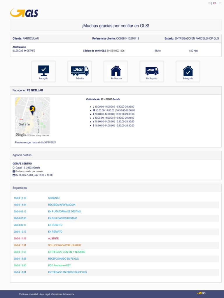 App GLS Web | PDF