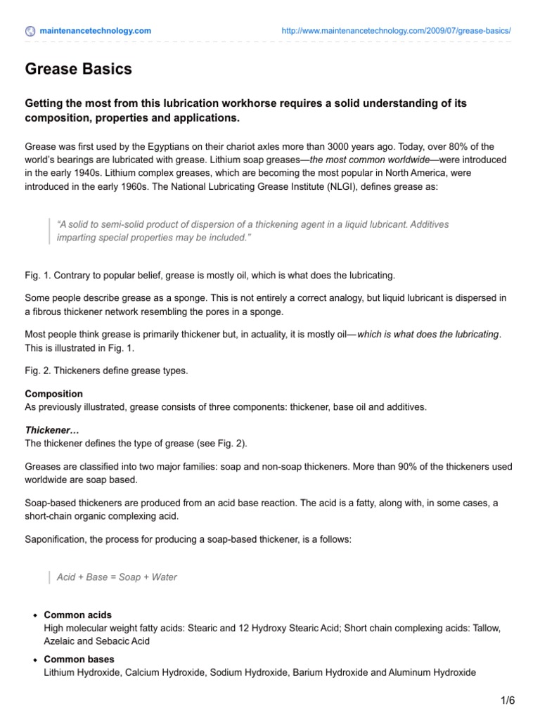 Grease Basics | PDF | Lubricant | Materials