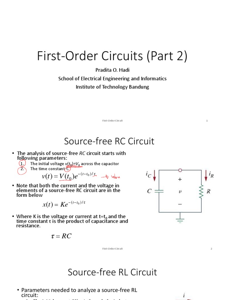 10 First-Order Circuits (Part 2) Noted | PDF | Electrical Network ...