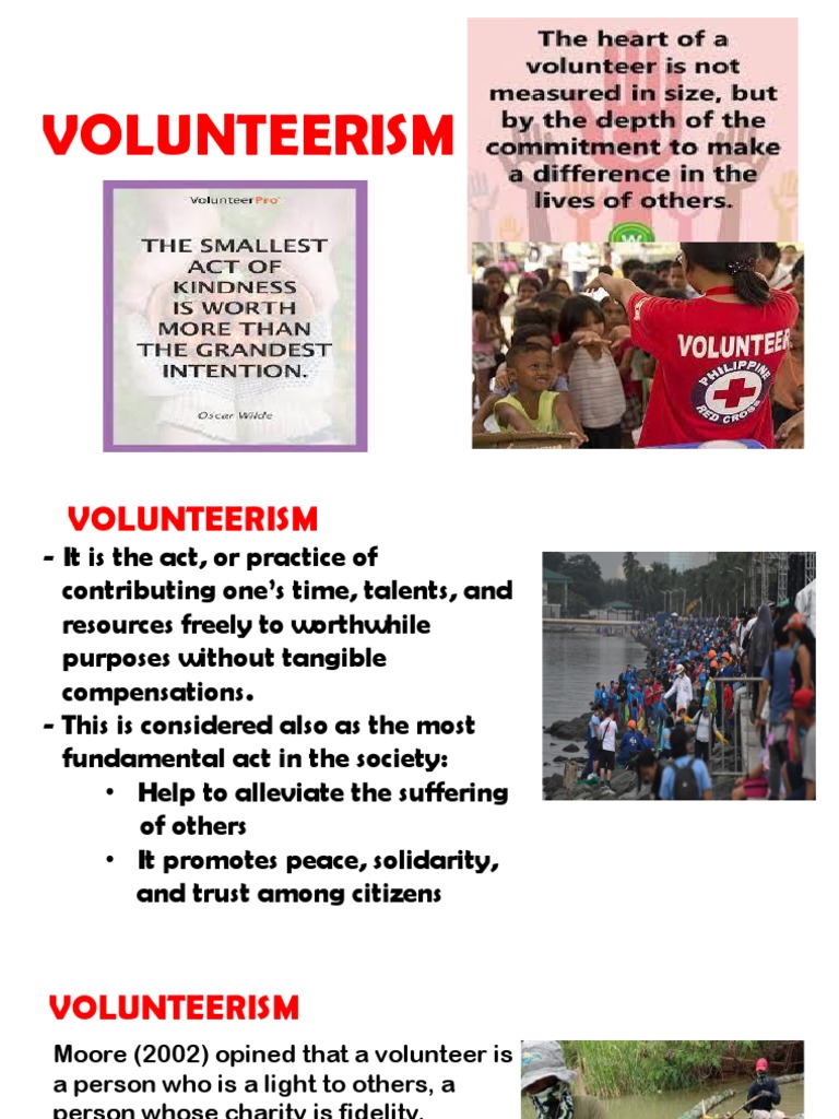 Volunteerism | PDF | Volunteering | Community
