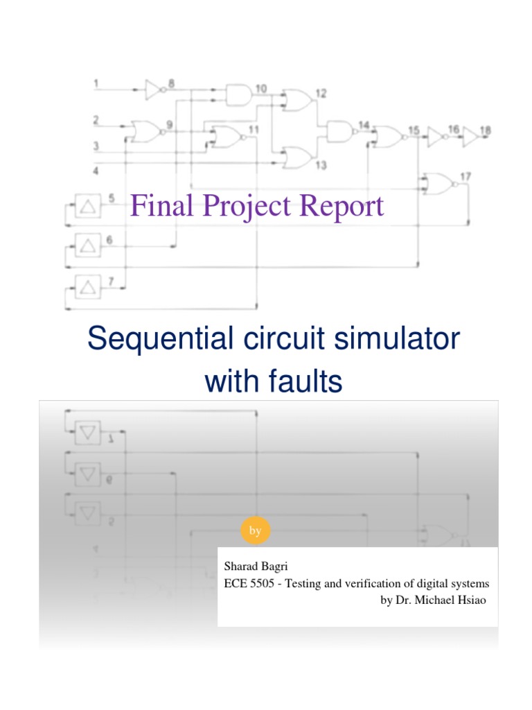Final Project Report: Sequential Circuit Simulator With Faults | PDF | Parameter (Computer ...