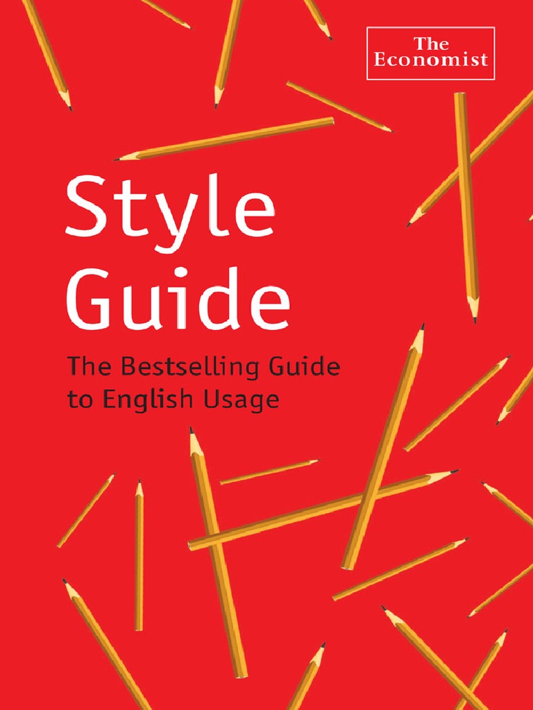 The Economist Style Guide | PDF | Eurozone | Maastricht Treaty