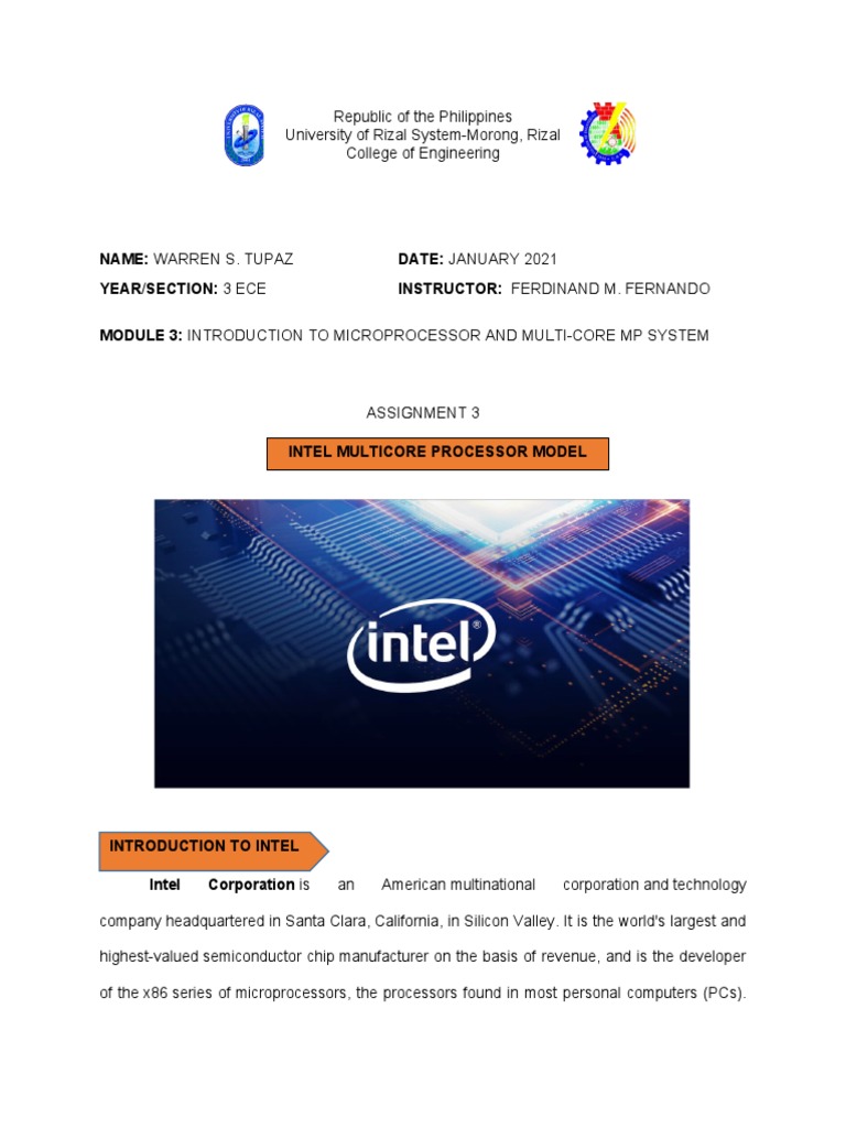 Ece 10 - Microprocessor and Microcontroller System and Design (Module 3 ...
