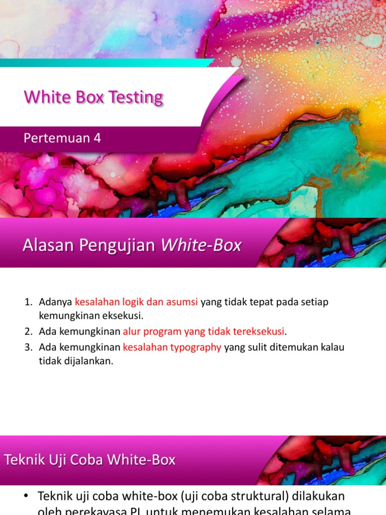 Pert 4 White Box Testing | PDF | Komputer