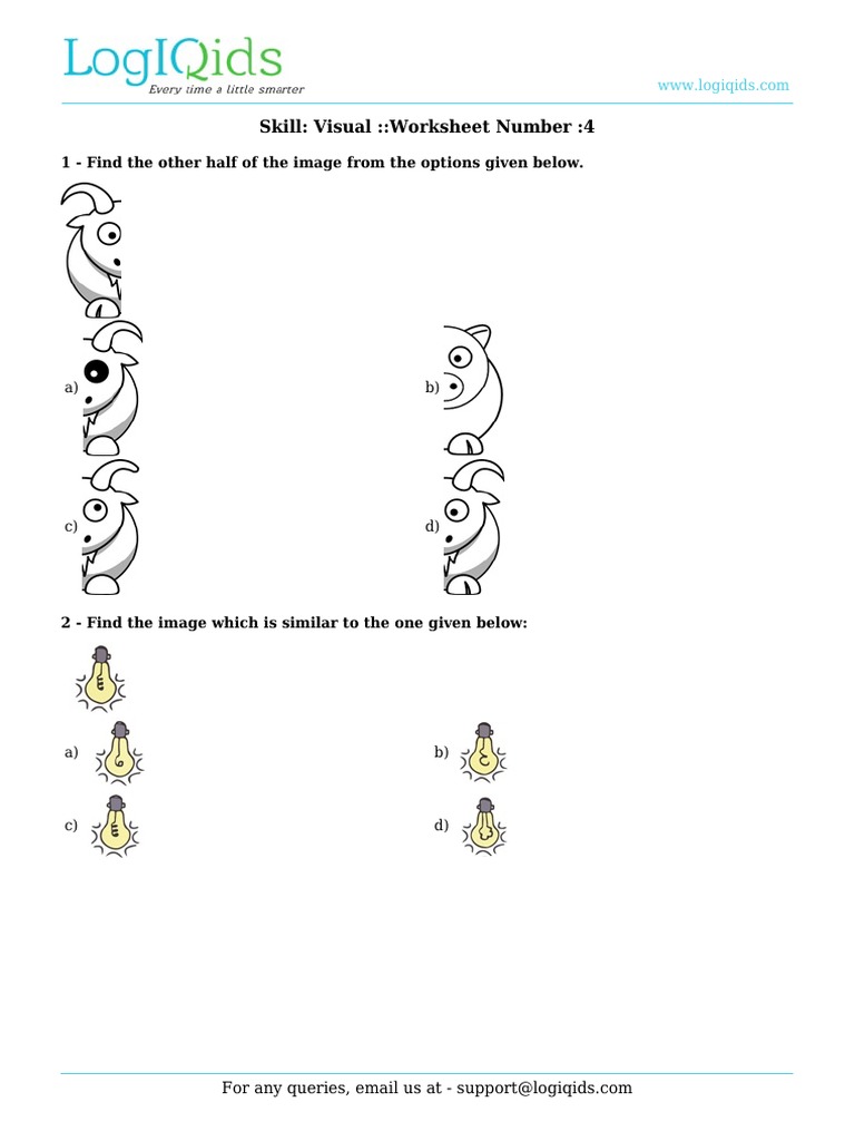 Logiqids Worksheets - Senior KG | PDF