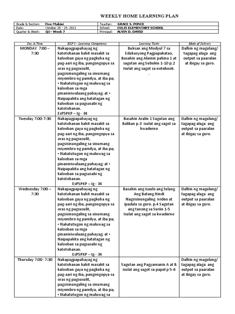 WHLP - Week 7 Grace S. Ponce | PDF