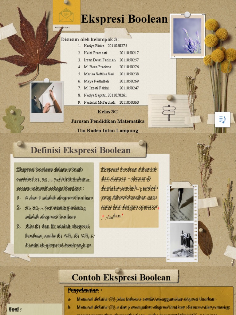 Ekspresi Boolean Kelompok 3 | PDF