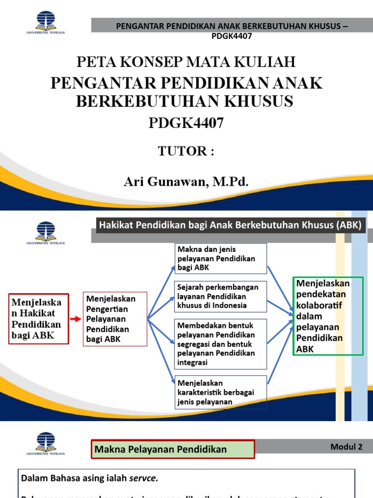Peta Konsep - ttm2 - Pengantar Pend Abk | PDF