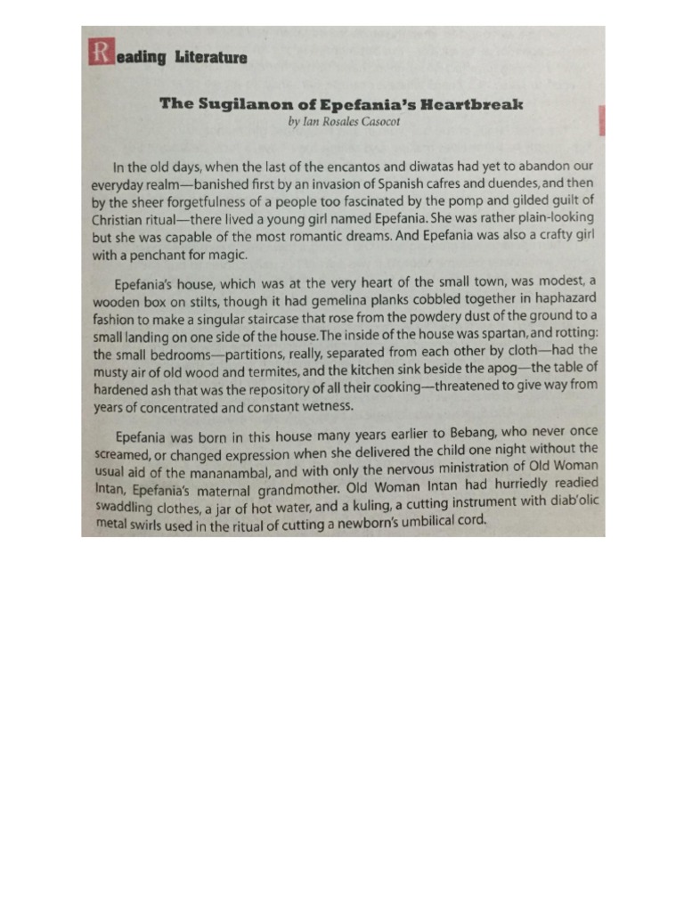 The Sugilanon of Epefania S Heartbreak | PDF