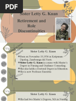 Letty G. Kuan (Retirement and Role Discontinuties) | PDF | Nursing ...