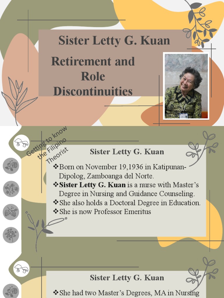 Sister Letty G. Kuan Retirement and Role Discontinuities | PDF ...