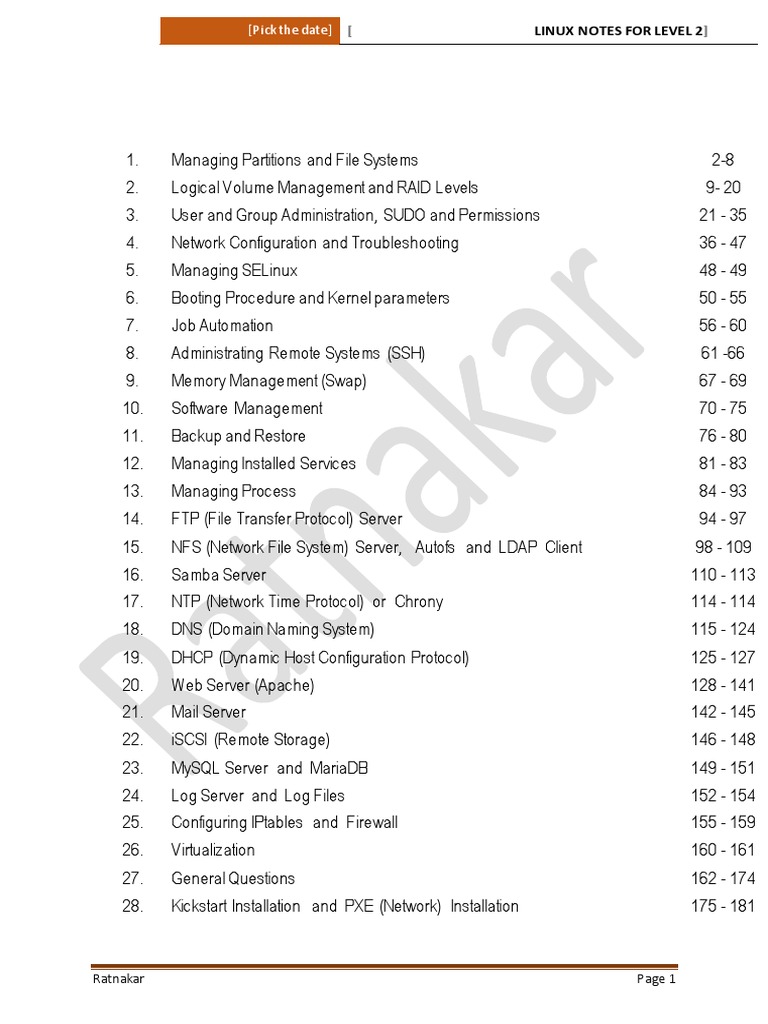 Linux Notes | PDF | File System | Information Technology