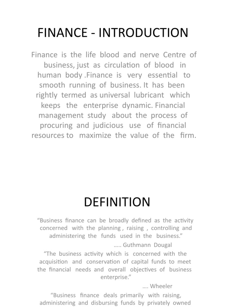 Finance Fundamentals: An Introduction to the Key Concepts and ...