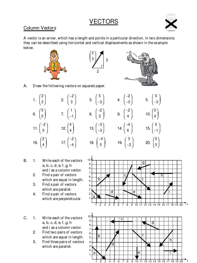 Column Vectors | PDF | Euclidean Vector | Mathematical Objects