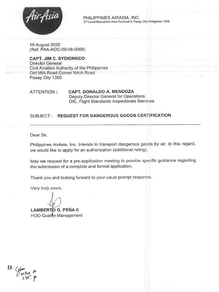 Receiving Copy DG Application | PDF