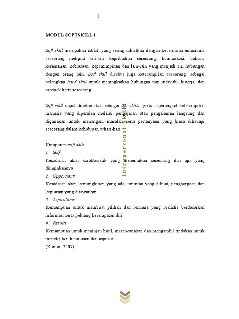 Modul Softskill Semester 1 Fix | PDF