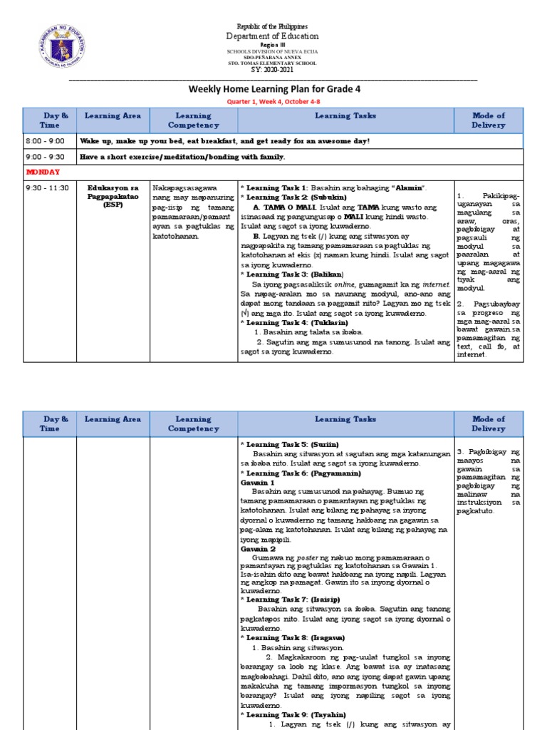Grade 4 Q1W4 | PDF