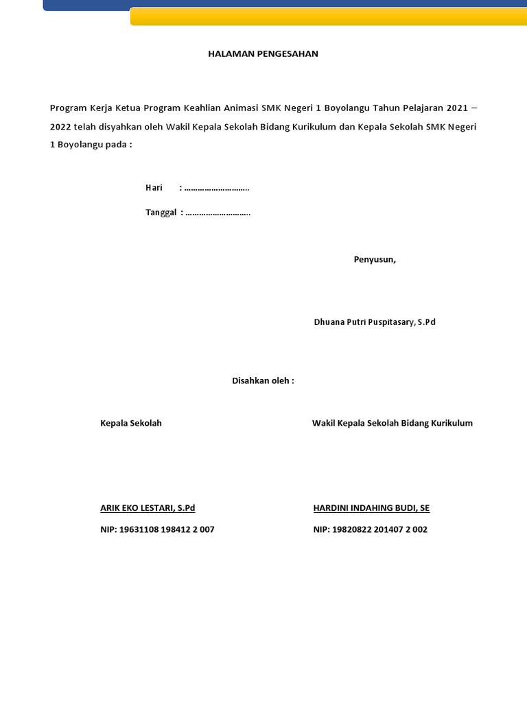 Program Kerja Kajur 2021-2022.docx - Copy (Repaired) | PDF