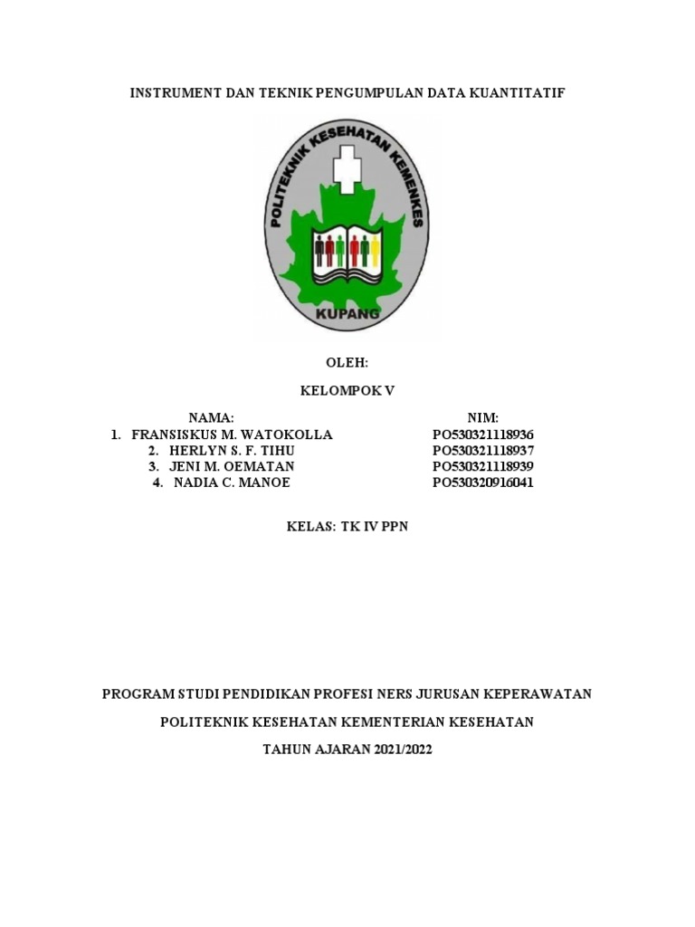 Instrument Dan Teknik Pengumpulan Data Kuantitatif | PDF