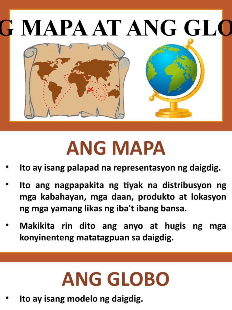 Ang Mapa at Ang Globo | PDF