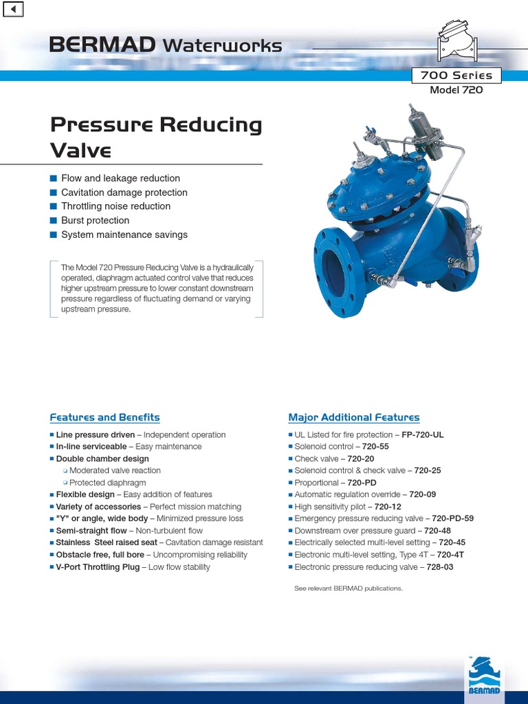 Bermad Bermad Bermad: Waterworks Waterworks Waterworks | PDF | Valve ...