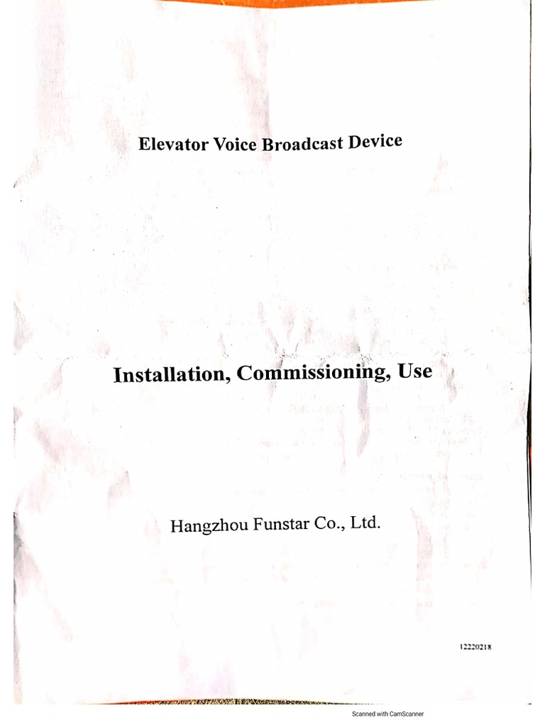 Voice Broadcast Device | PDF