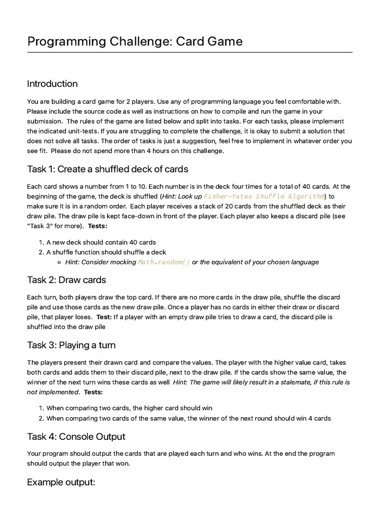 Development Challenge | PDF | Computer Programming | Theoretical Computer Science