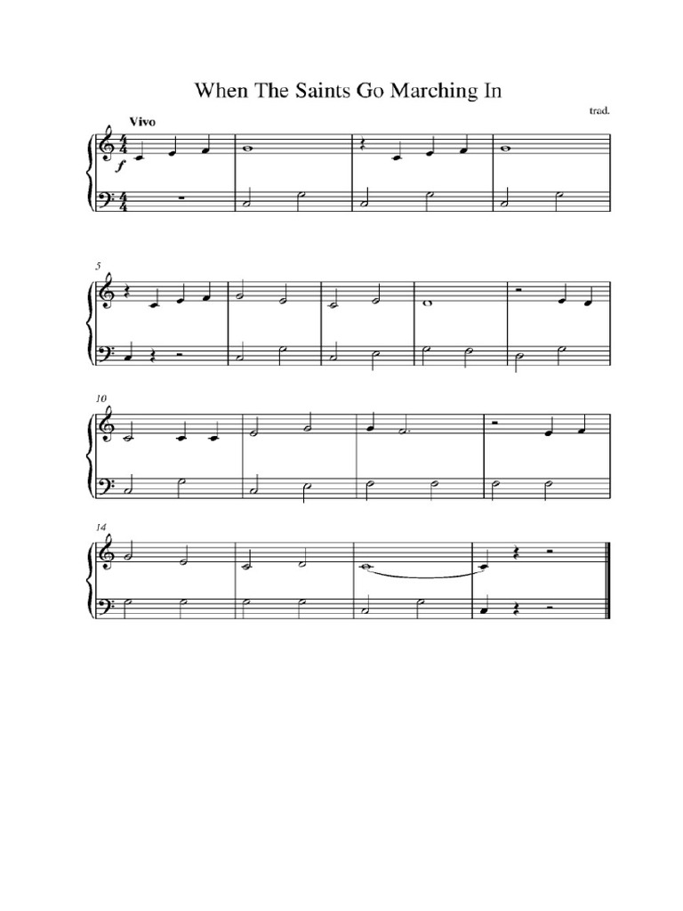 Oh When The Saints | PDF