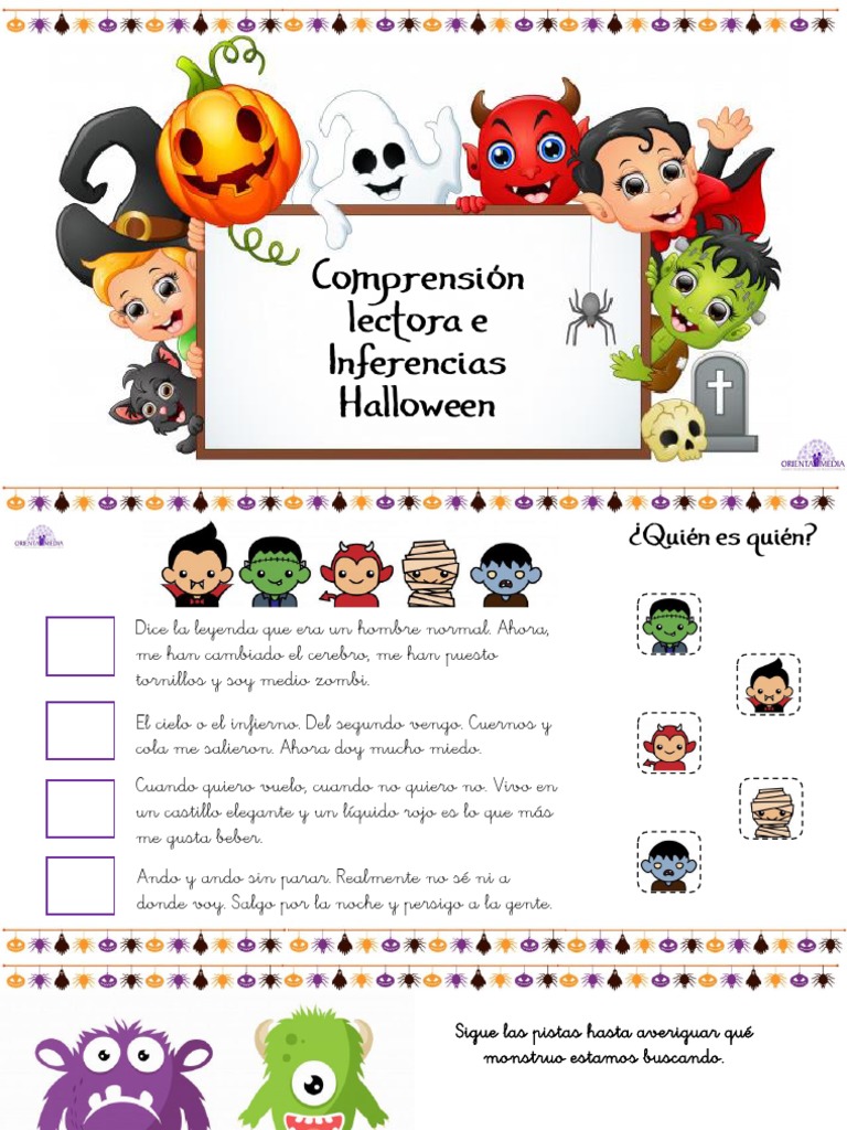 Comprensión Lectora e Inferencias Halloween | PDF | Víspera de Todos ...