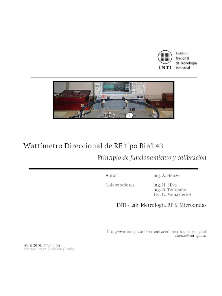 Wattimetro Bird - INTI PARTE I | PDF