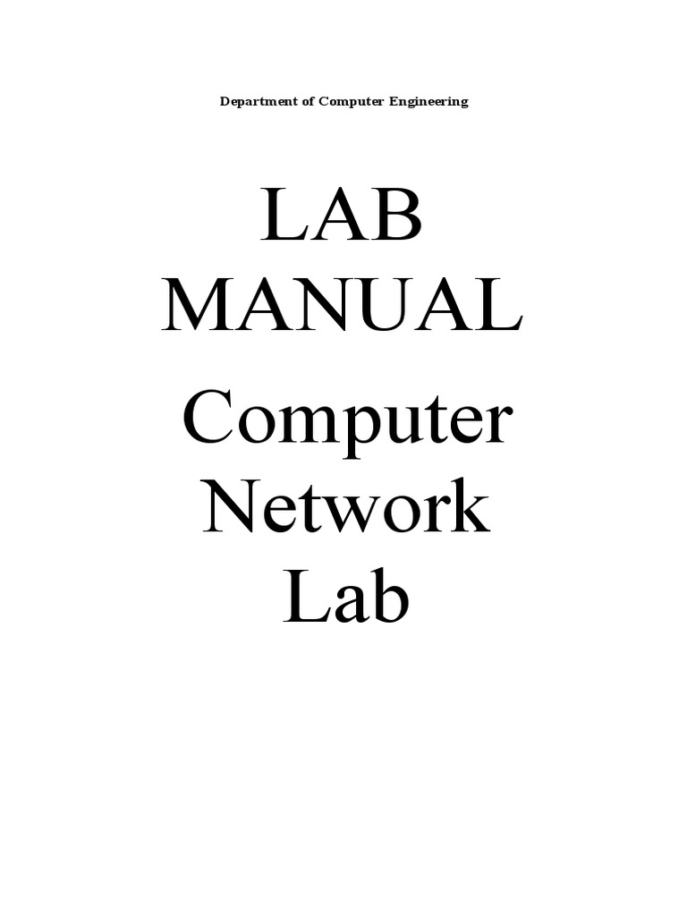 Computer Network Lab Manual | PDF | File Transfer Protocol | Computer ...