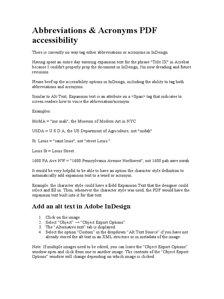 Abbreviations & Acronyms PDF Accessibility: Add An Alt Text in Adobe ...