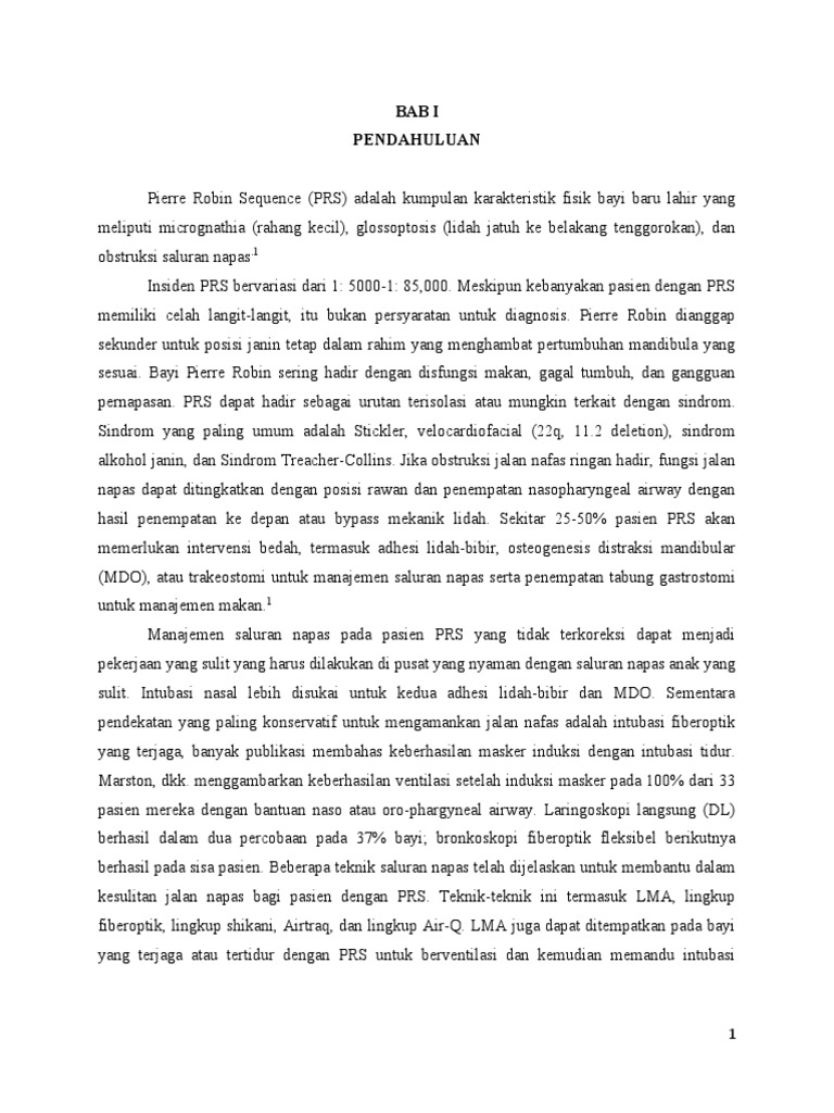 R4 - UHA - Lapsus - Manajemen Anestesi Pada Pasien Dengan Pierre Robin ...