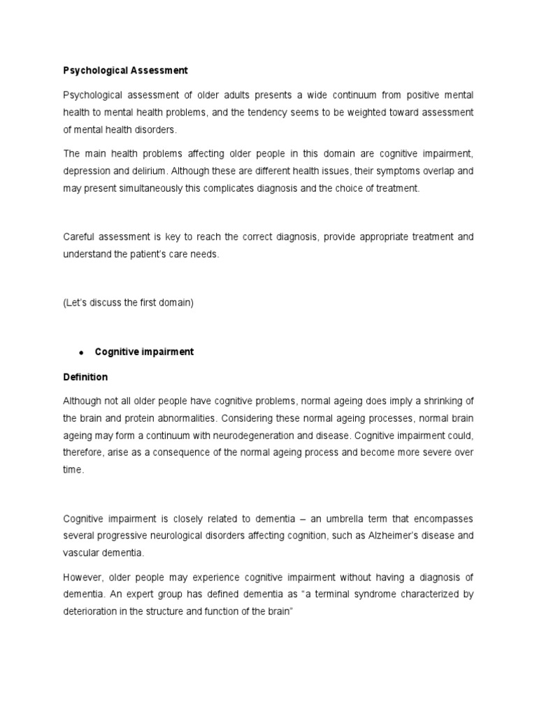 Psychological-Assessment Script | PDF | Major Depressive Disorder ...