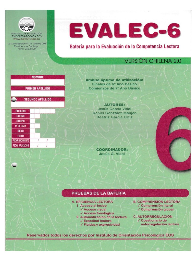 Evalec 6 | PDF