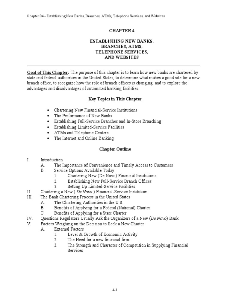 Chap 004 | PDF | Banks | Automated Teller Machine