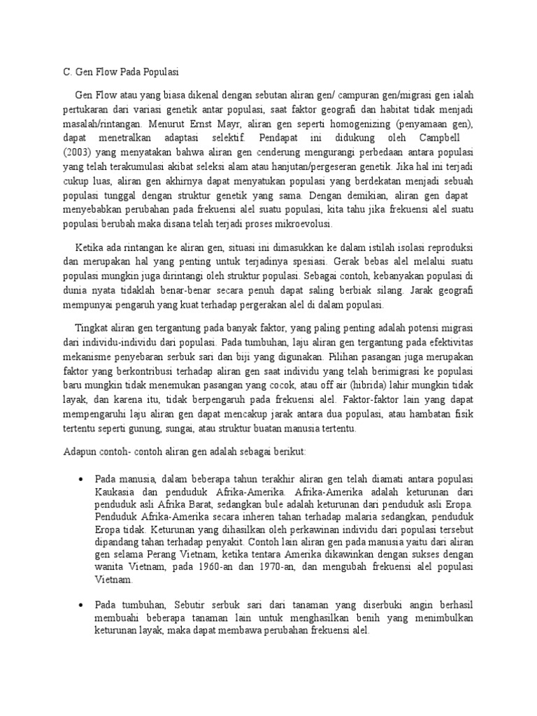 Aliran Gen: Pengaruh dan Contoh | PDF